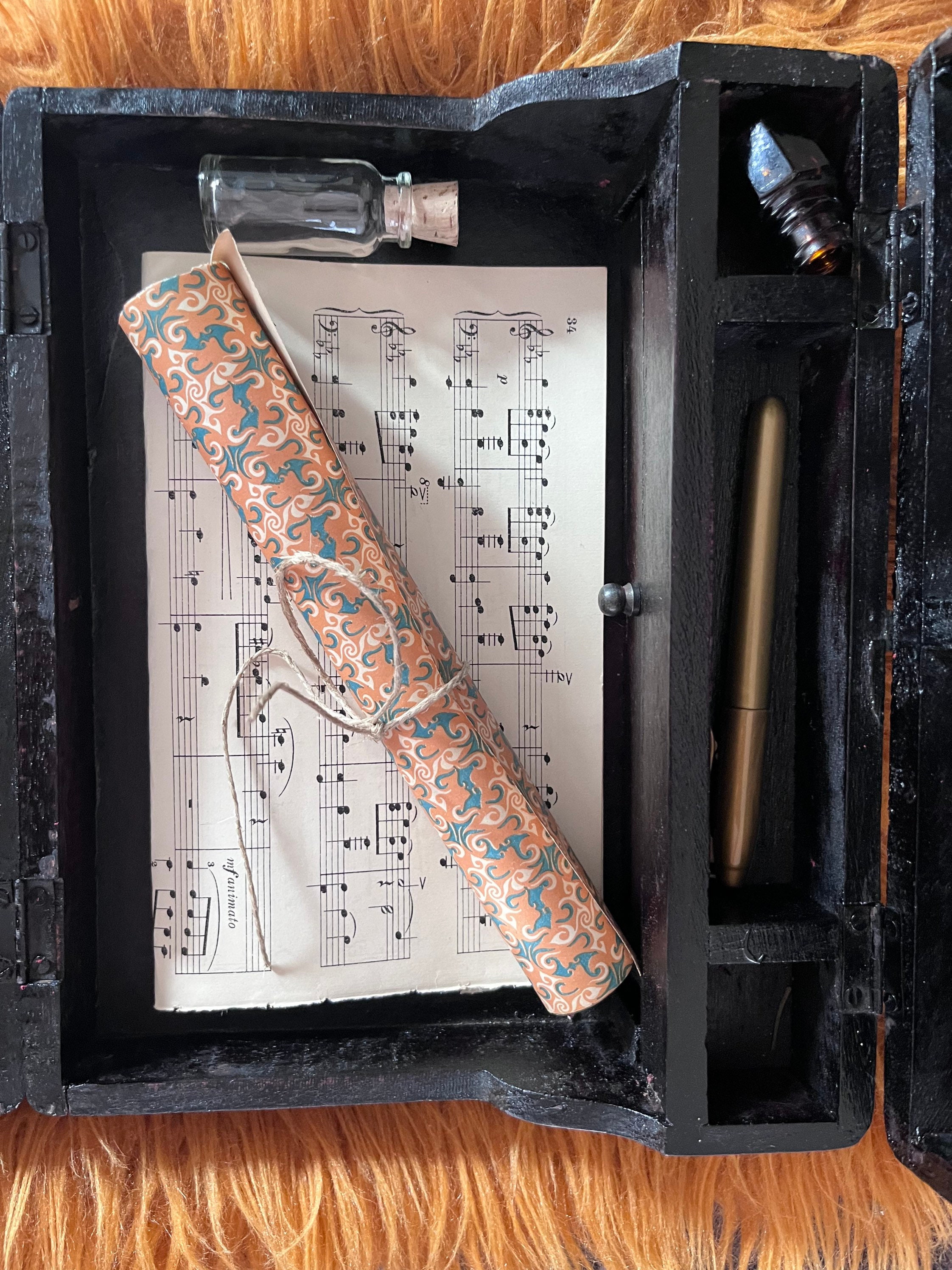 Dark Academia Wonderful Vintage Writer Letter Box for Paper Letters and ...