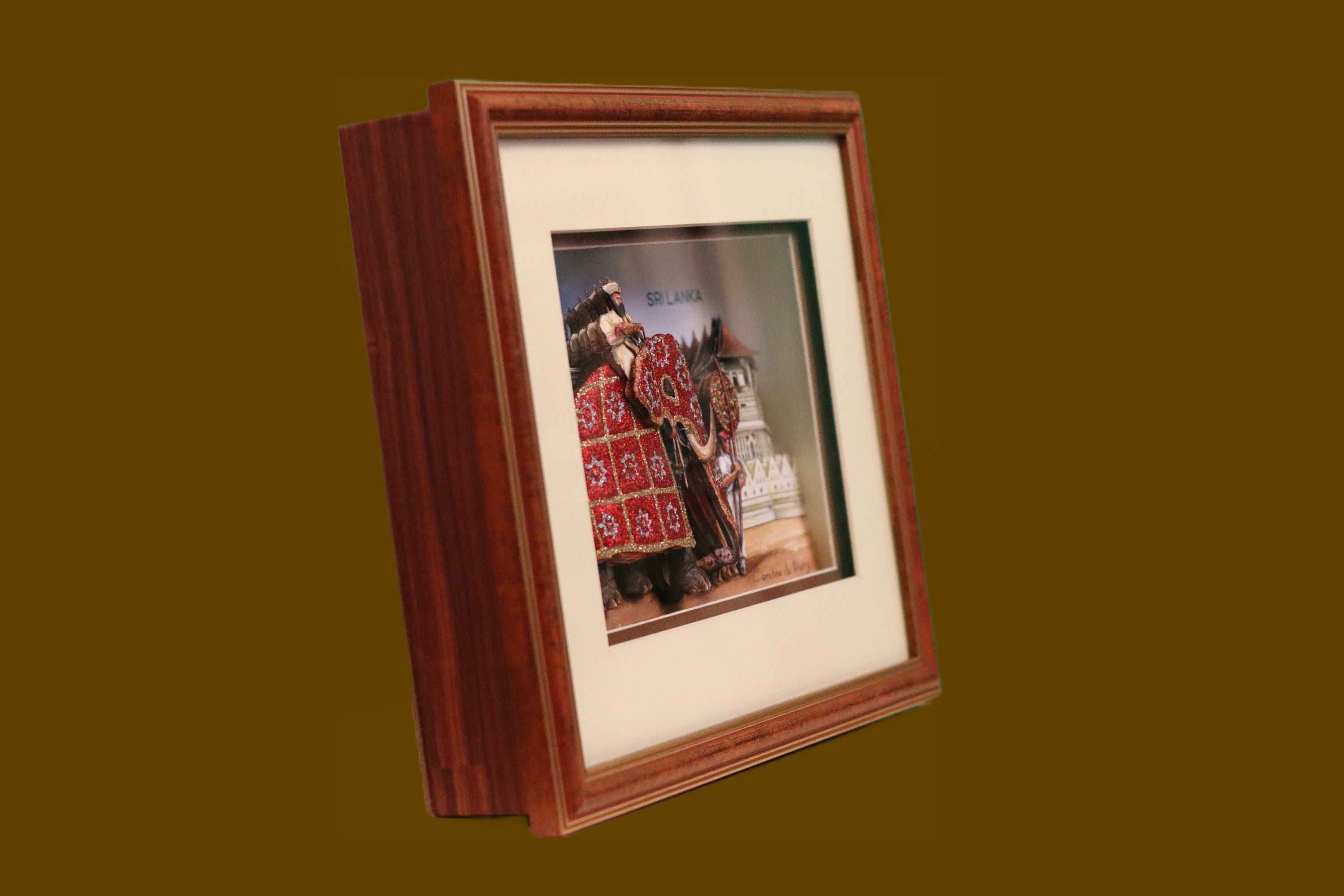 Hand-crafted 3-D Paper Tole Temple of the Tooth in Kandy With an ...