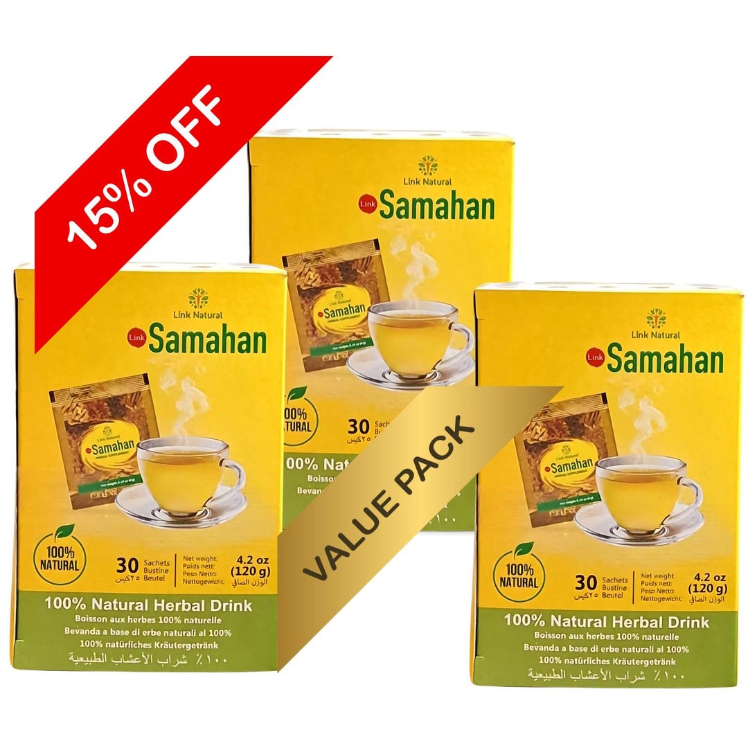 Samahan Herbal Drink 3-pack Set Traditional Sri Lankan Herbal Blend 90 ...