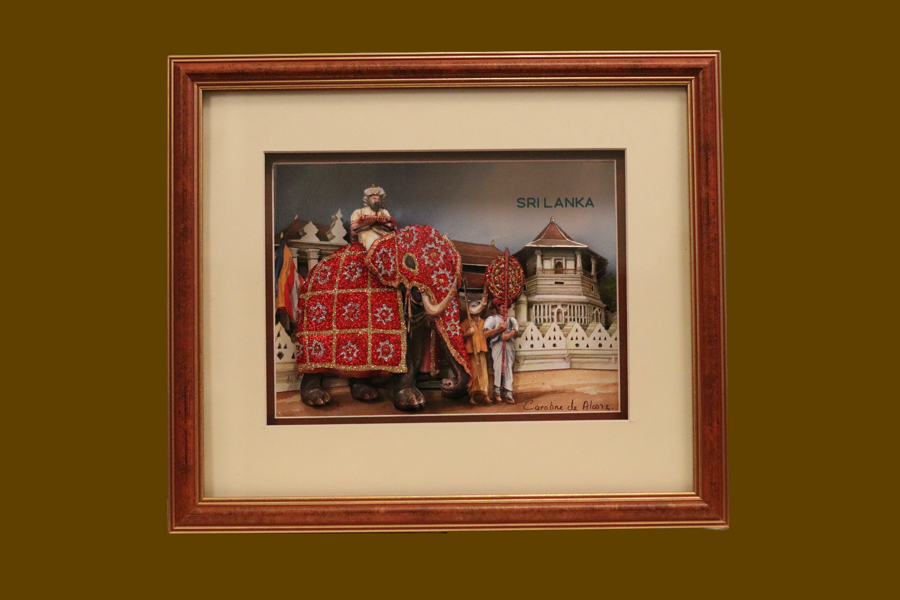 Hand-crafted 3-D Paper Tole Temple of the Tooth in Kandy With an ...