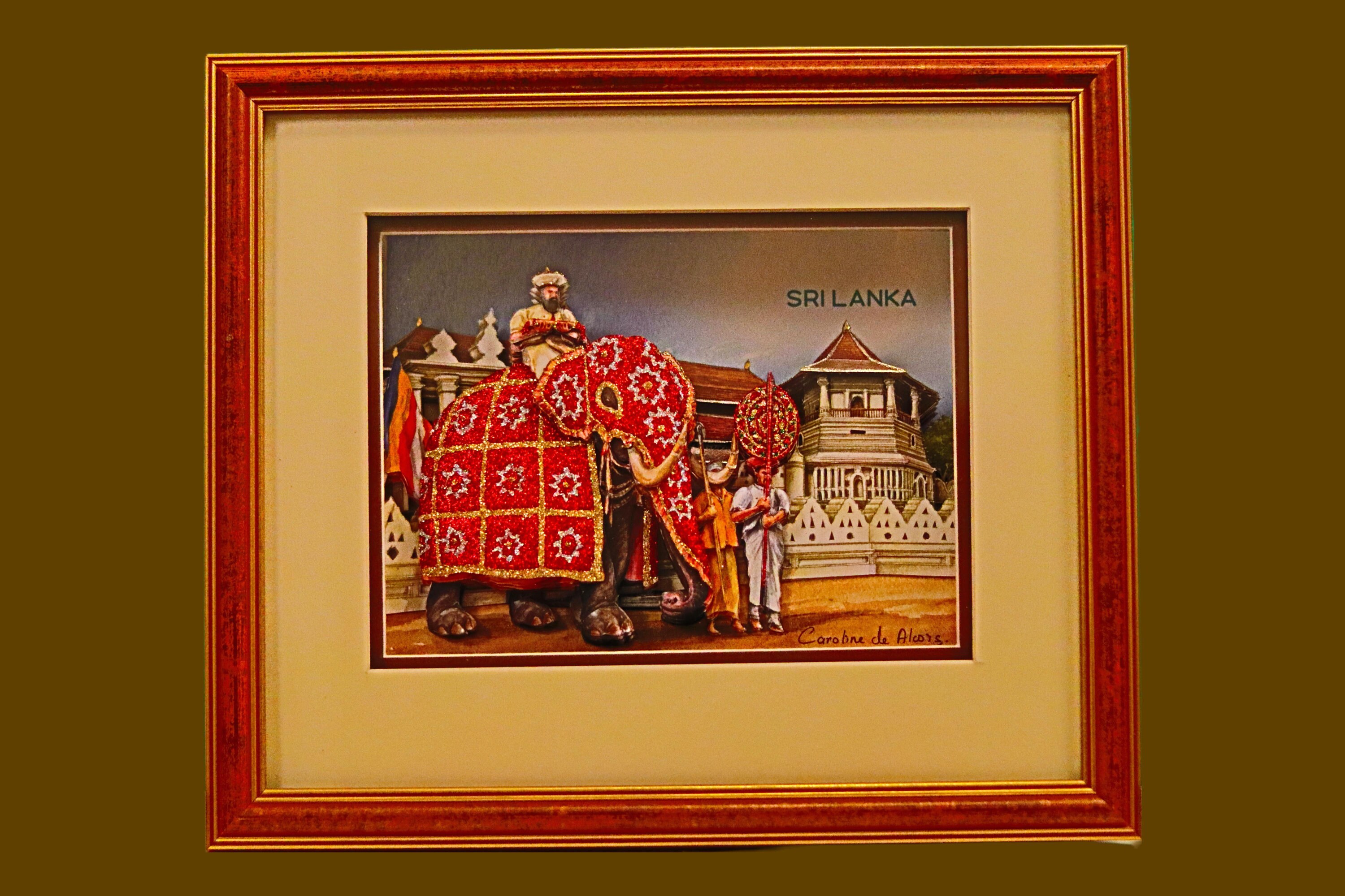 Hand-crafted 3-D Paper Tole Temple of the Tooth in Kandy With an ...