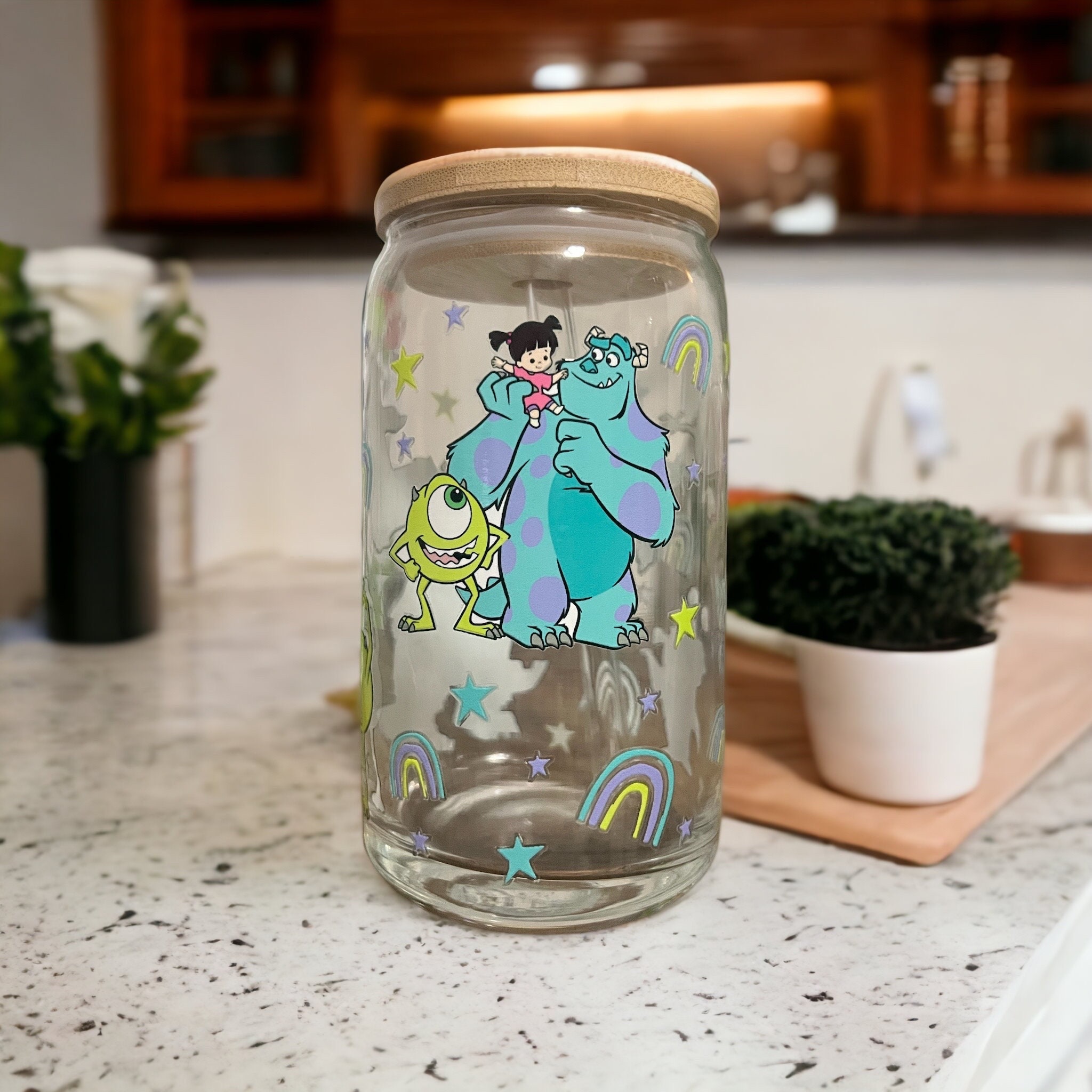 Pixars Monsters, Inc. Glass Cup, Monsters, Inc. Cup, Pixars Cup ...