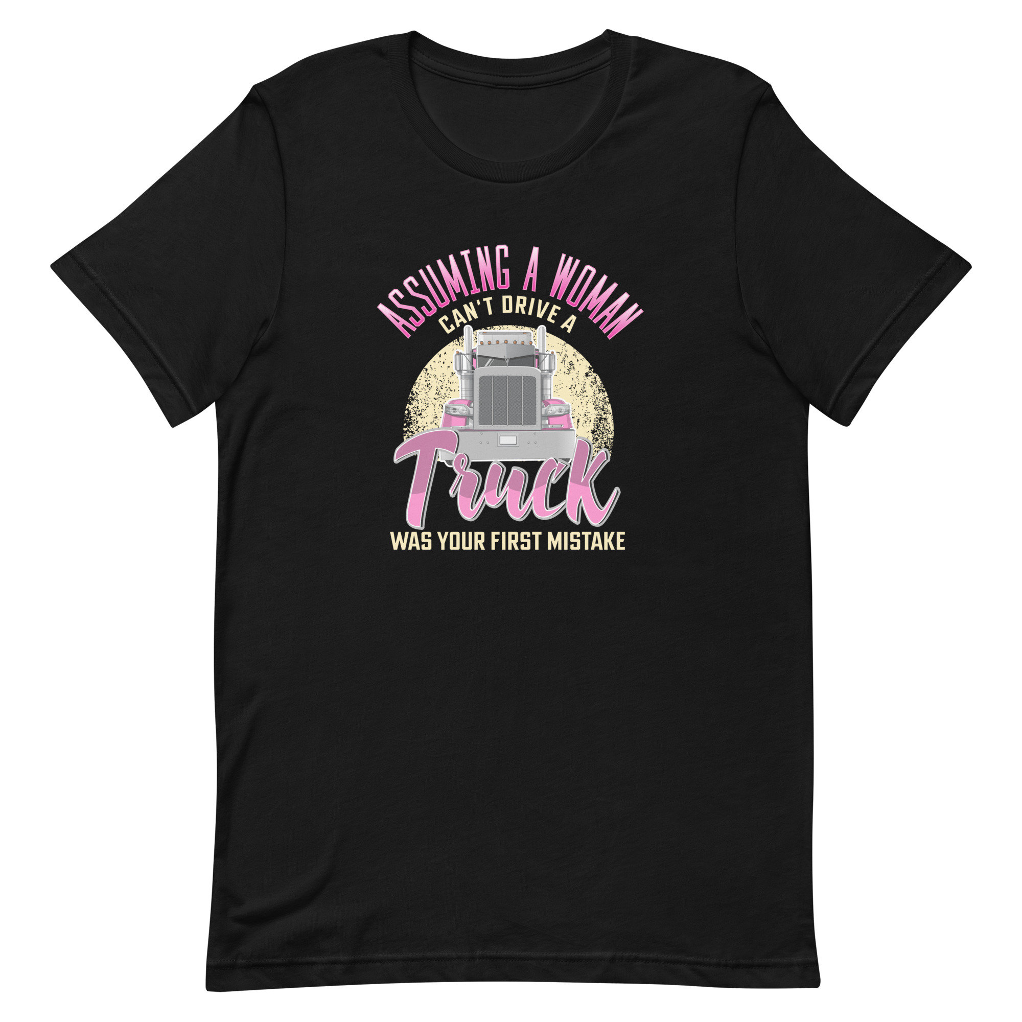 Woman Truck Driver Female Trucker T-shirt - Short-sleeve Unisex Tee - Etsy