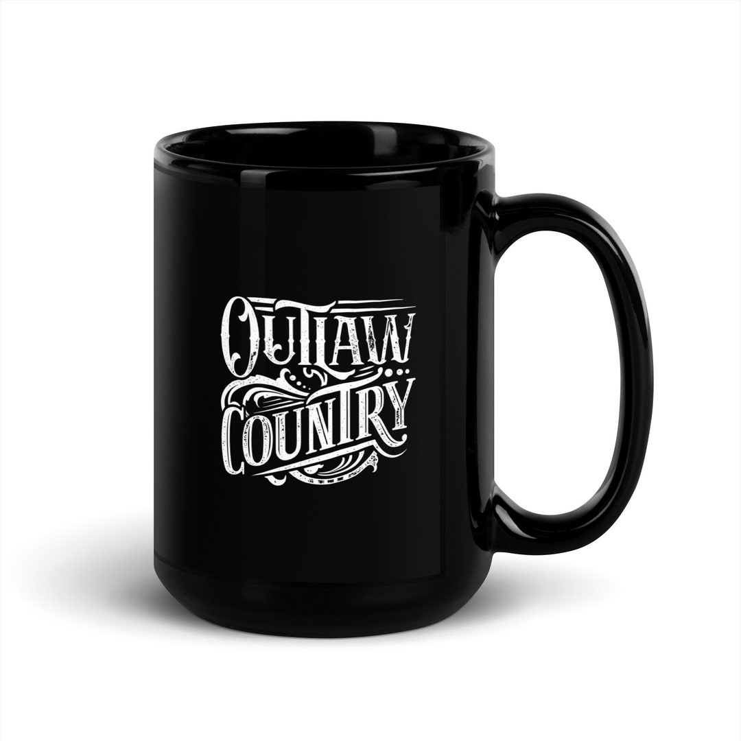 Outlaw Country Coffee Mug | Willie, Waylon, and Johnny Fan - Etsy