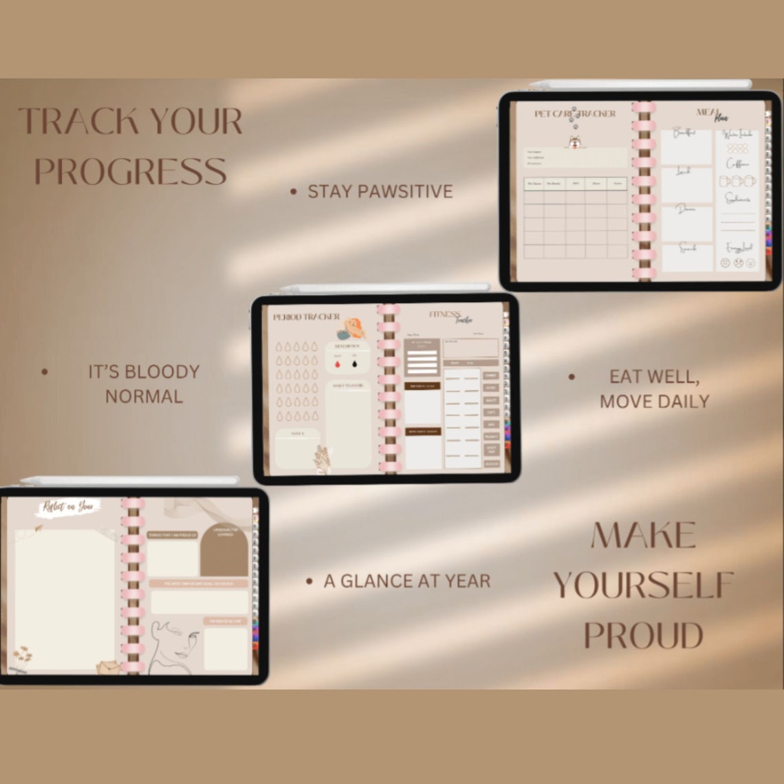Plr|all-in-one Premium Digital Life Planner 2024,2025 |canva Editable ...