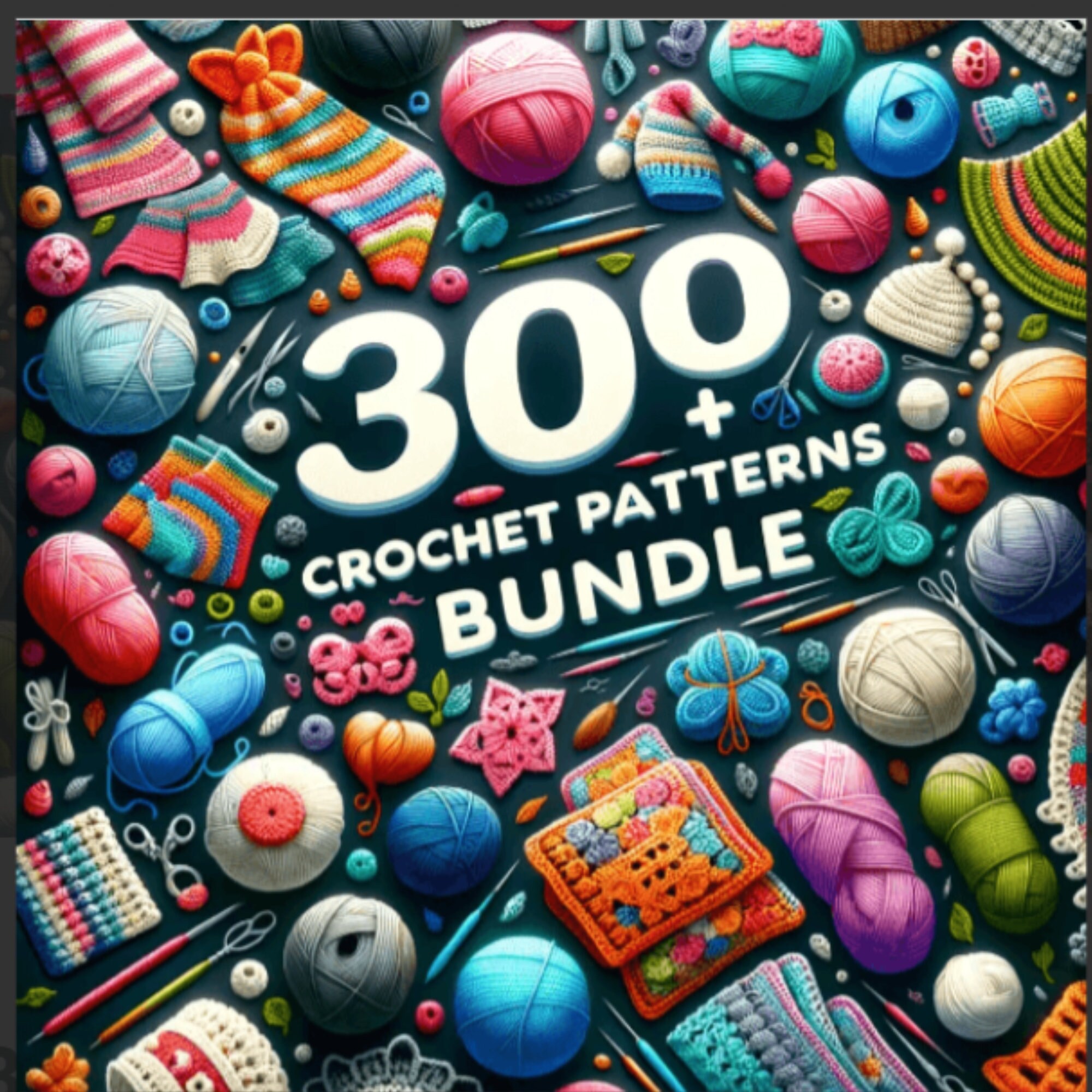 Ultimate Crochet Patterns Bundle 300 Designs, Exclusive PDF Tutorials ...