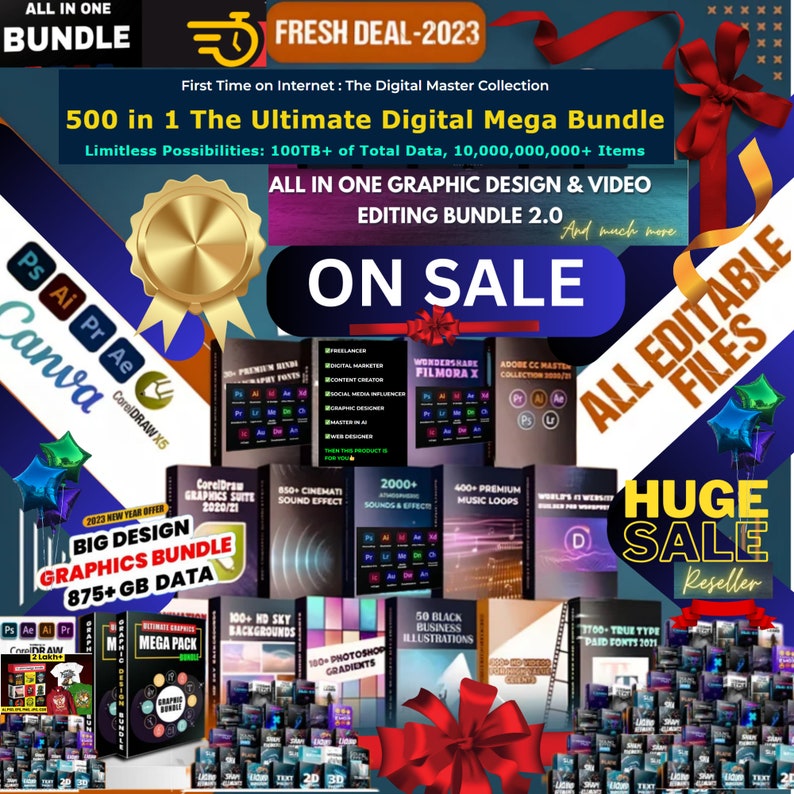Ultimate Creative Digital Mega Bundle Mega Graphic Designer Master ...