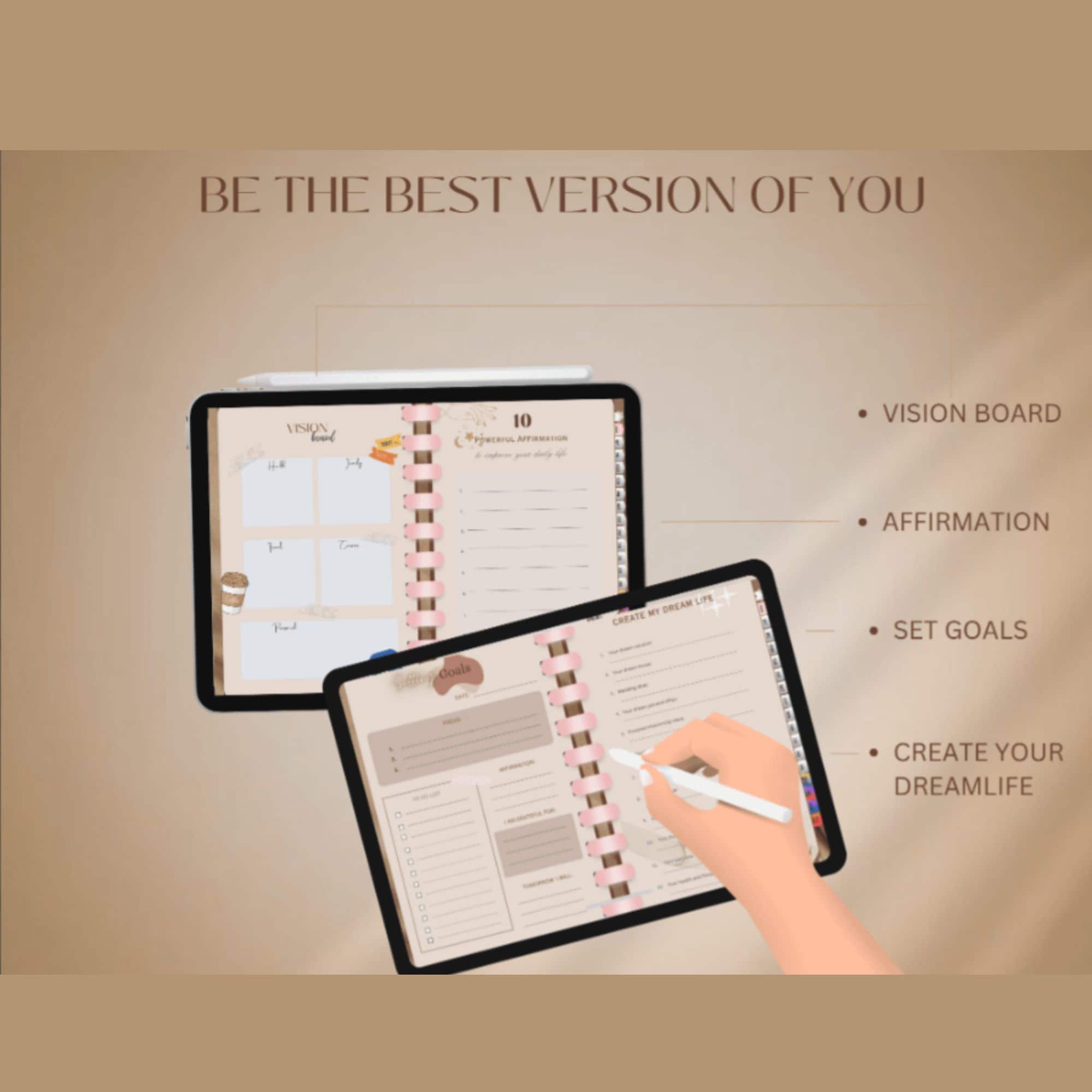 Plrall-in-one Premium Digital Life Planner 2024,2025 canva Editable ...