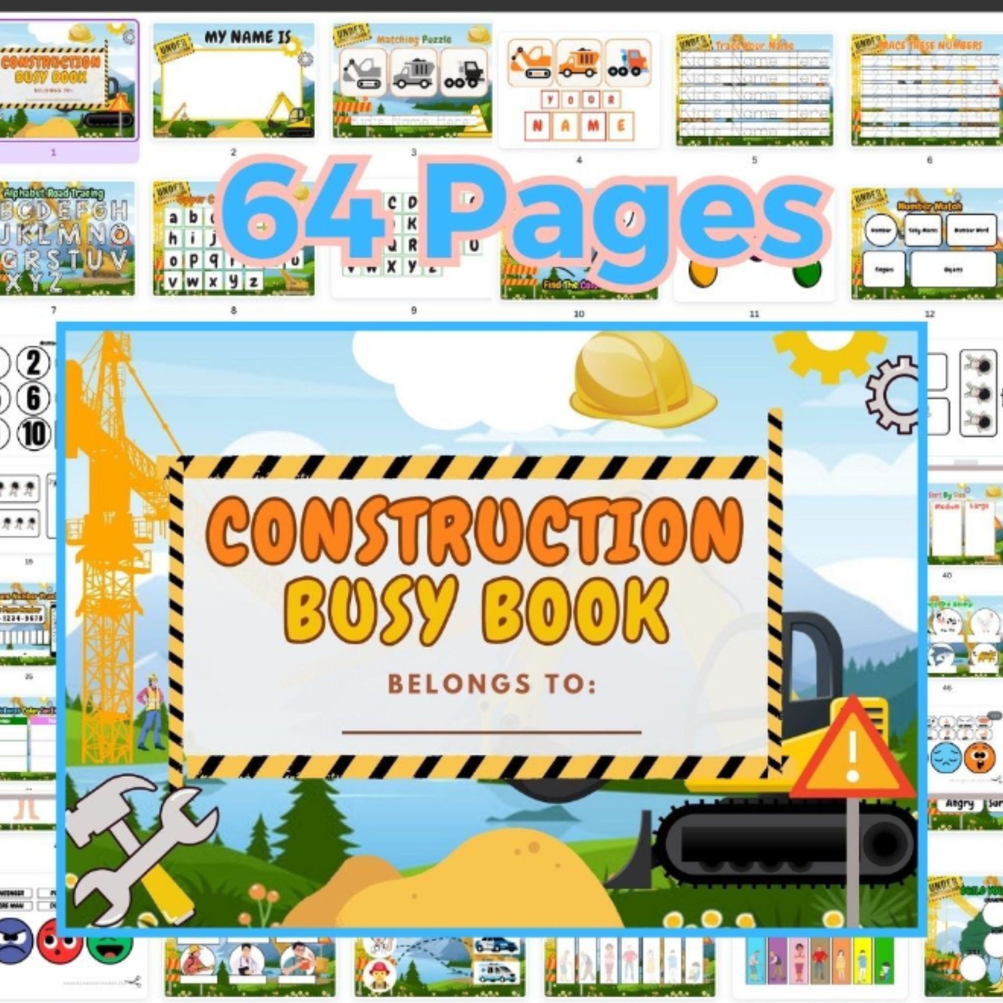 6 Artistic Busy Books Bundle for Kids Canva Editable Templates ...
