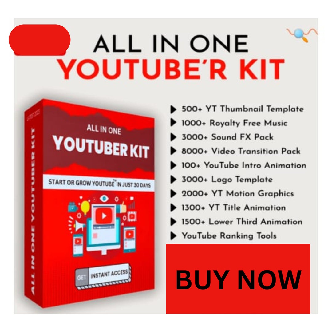 Youtube Mega Bundle: Templates, Music, SFX, Transitions - Etsy