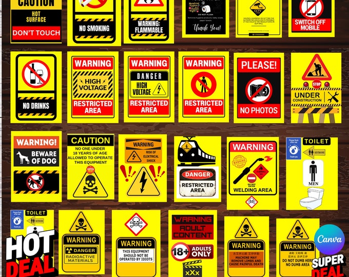 WARNING! Stickers MK. II - Etsy Canada
