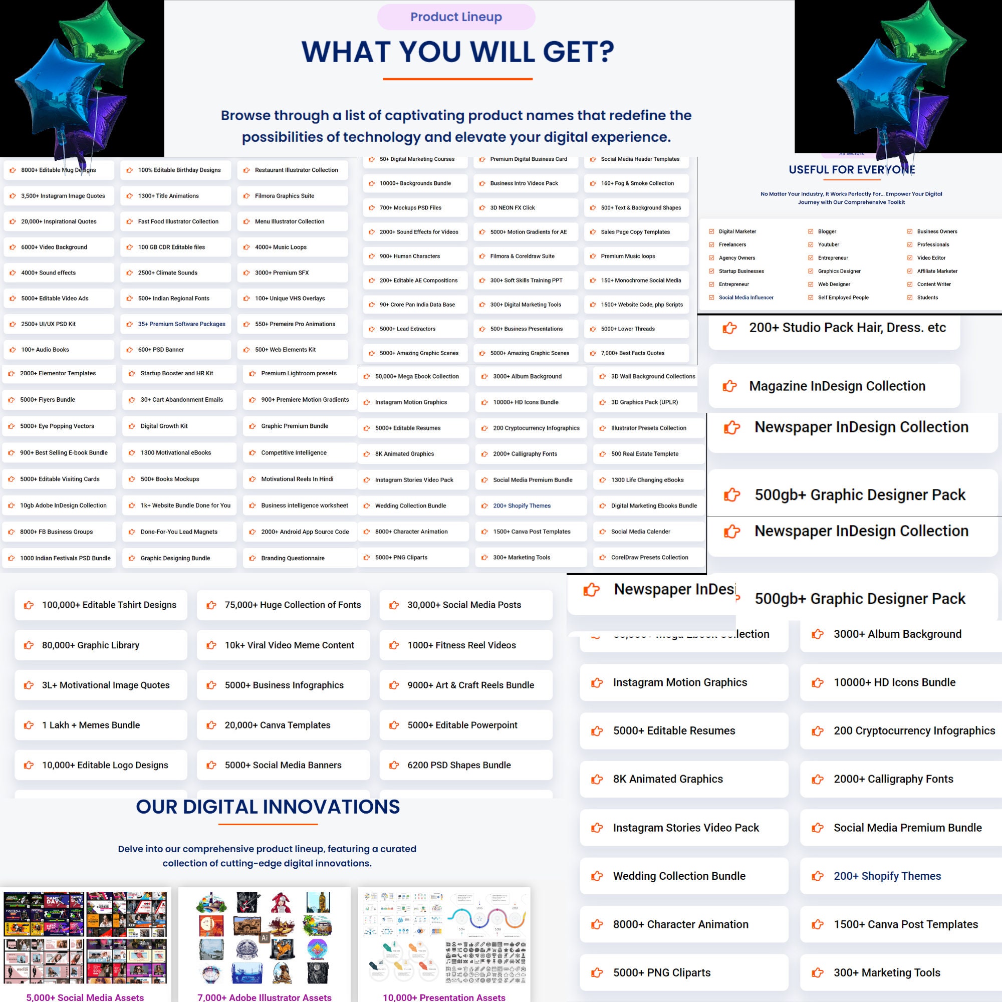 Ultimate Creative Digital Mega Bundle Mega Graphic Designer Master ...