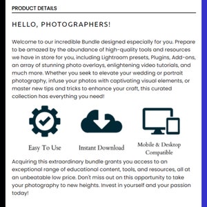 Complete Premium Photography Bundel High-quality Tools and Resources - Etsy