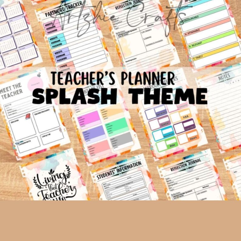 Teachers Planner Templates|pdf File Ready to Print |A5 Size - Etsy