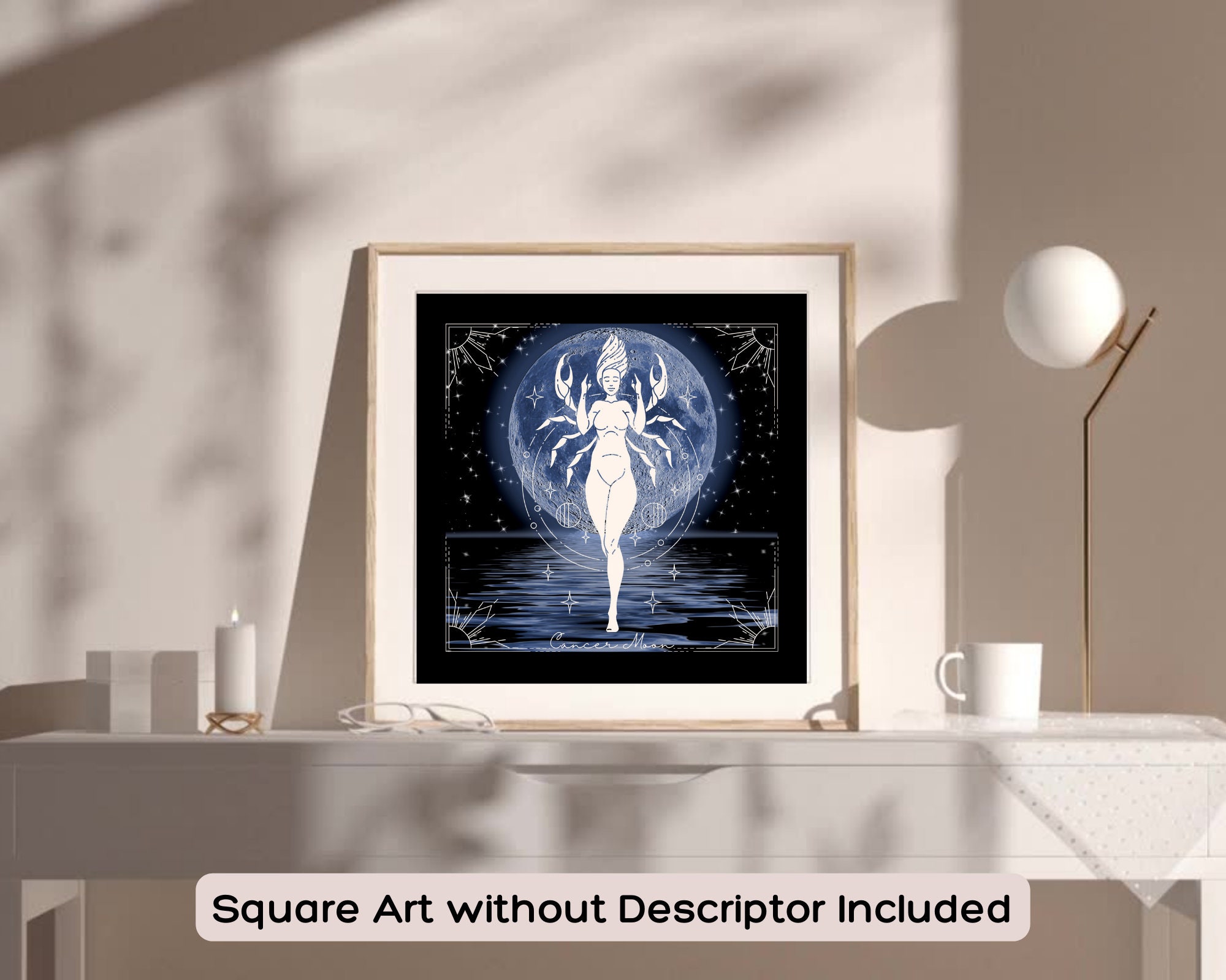 Cancer Moon Art Prints | Cancer Artwork With Moon Sign Description ...