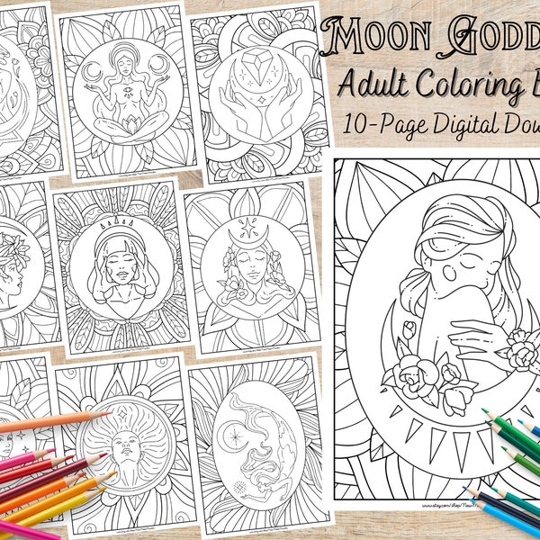 Goddess Coloring - Etsy