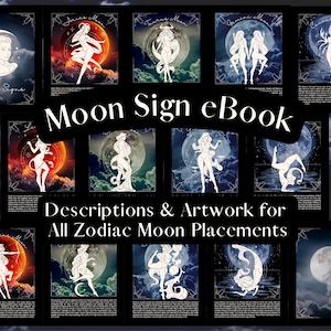 Moon Sign Printable | Moon Sign Placement Prints | Astrology Printable ...