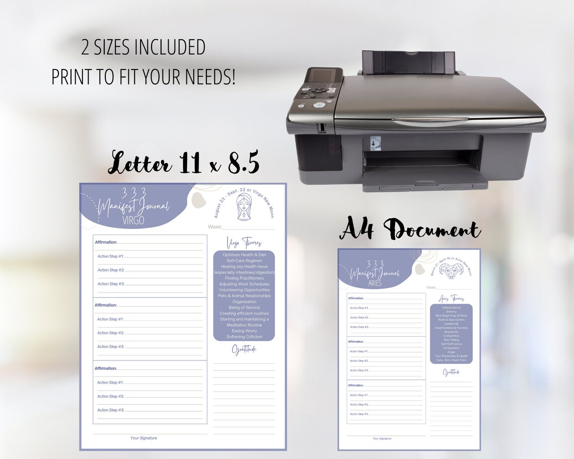 333 Manifestation Journal Zodiac Goal Setting Journal Law | Etsy