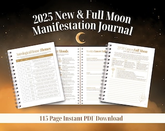 Moon Journal - 2025 Planner - Lavender Edition - Etsy