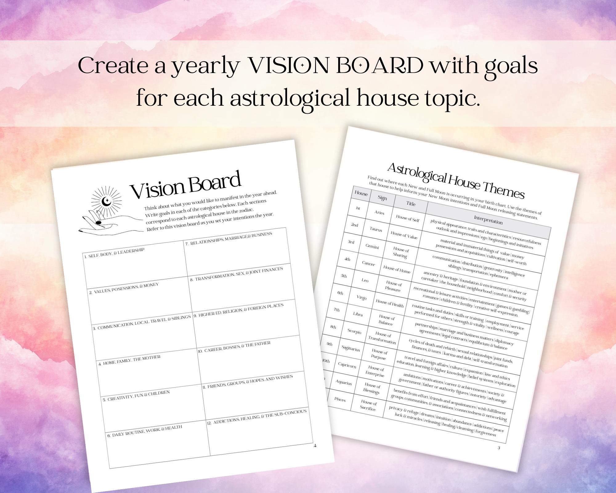 2026 Moon Manifestation Journal | Astrological Lunar Planner & Calendar ...