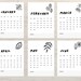 2022 Monthly Calendar, Printable Calendar Template, Minimalist Calendar ...