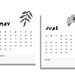 2022 Monthly Calendar Printable Calendar Template Minimalist - Etsy