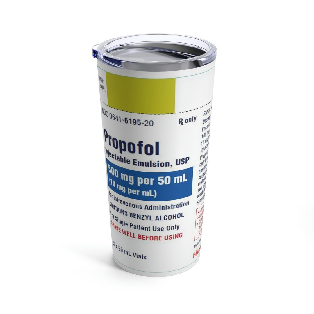Propofol Nurse Tumbler 20oz - Etsy