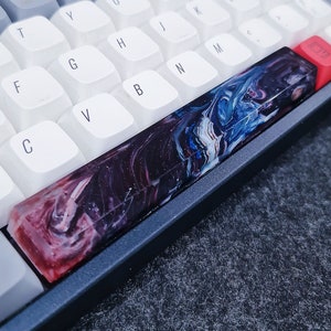 Epoxy Resin Artisan Keycap, Custom Keycaps, Interstellar Galaxy Keycap ...
