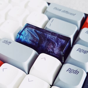 Epoxy Resin Artisan Keycap, Custom Keycaps, Interstellar Galaxy Keycap ...