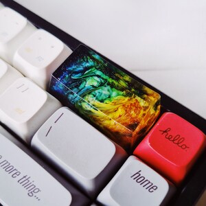 Interstellar Galaxy Keycap, Epoxy Resin Artisan Keycap, Custom Keycaps ...