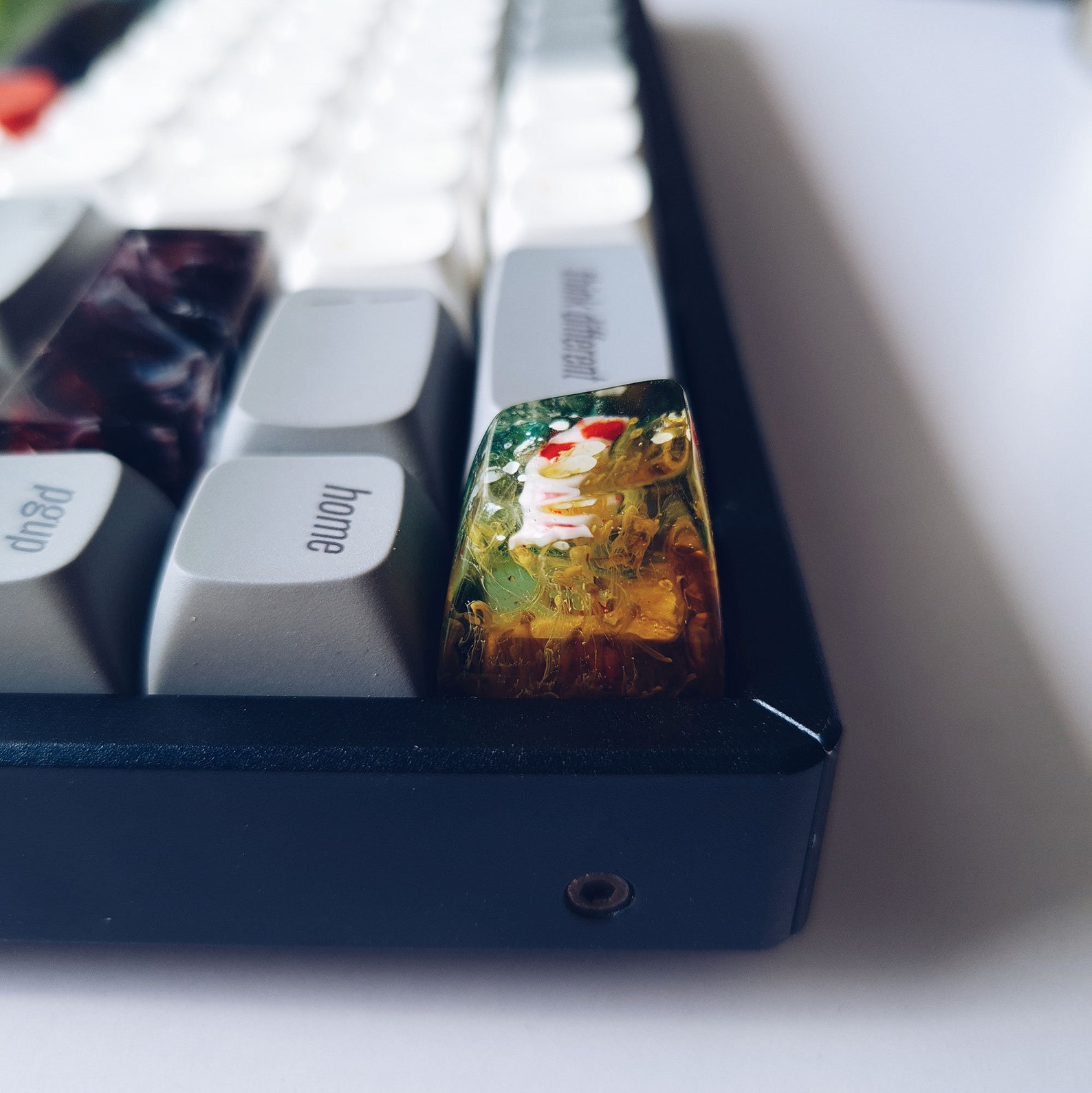 Epoxy Resin Artisan Keycap Custom Keycaps Botanical Koi - Etsy