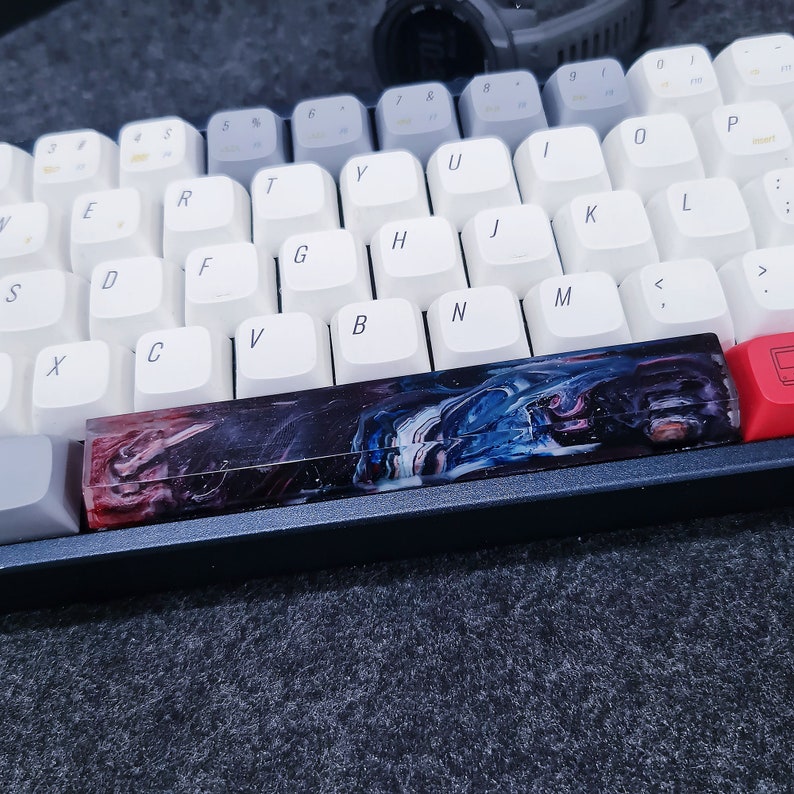 Epoxy Resin Artisan Keycap, Custom Keycaps, Interstellar Galaxy Keycap ...