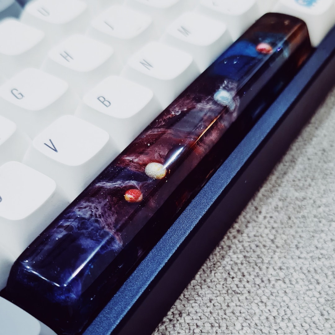 Space Artisan Keycap, Custom Keycaps, Interstellar Galaxy Planet Keycap ...