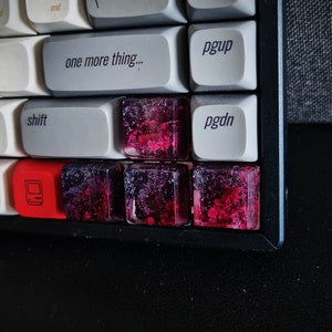 Arrow Artisan Keycap, Custom Keycaps, Botanical Purple Keycaps, Cherry ...