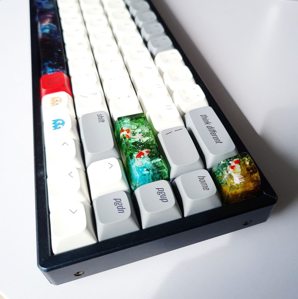 Epoxy Resin Artisan Keycap Custom Keycaps Botanical Koi - Etsy