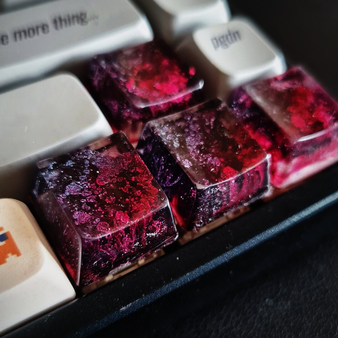 Arrow Artisan Keycap, Custom Keycaps, Botanical Purple Keycaps, Cherry ...