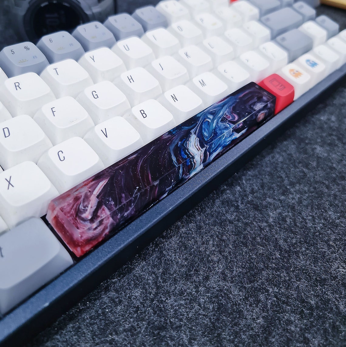 Epoxy Resin Artisan Keycap Custom Keycaps Interstellar - Etsy