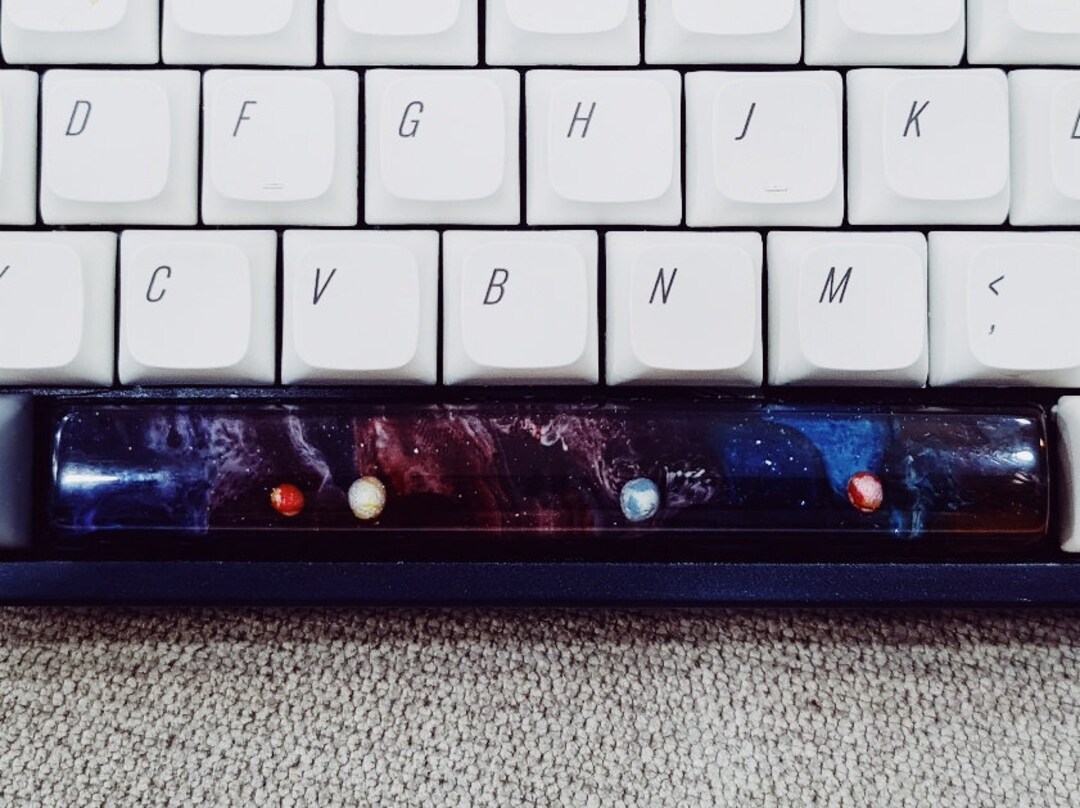 Space Artisan Keycap, Custom Keycaps, Interstellar Galaxy Planet Keycap ...