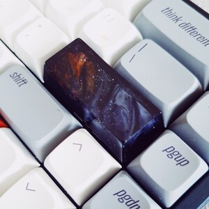 Epoxy Resin Artisan Keycap, Custom Keycaps, Interstellar Galaxy Keycap ...