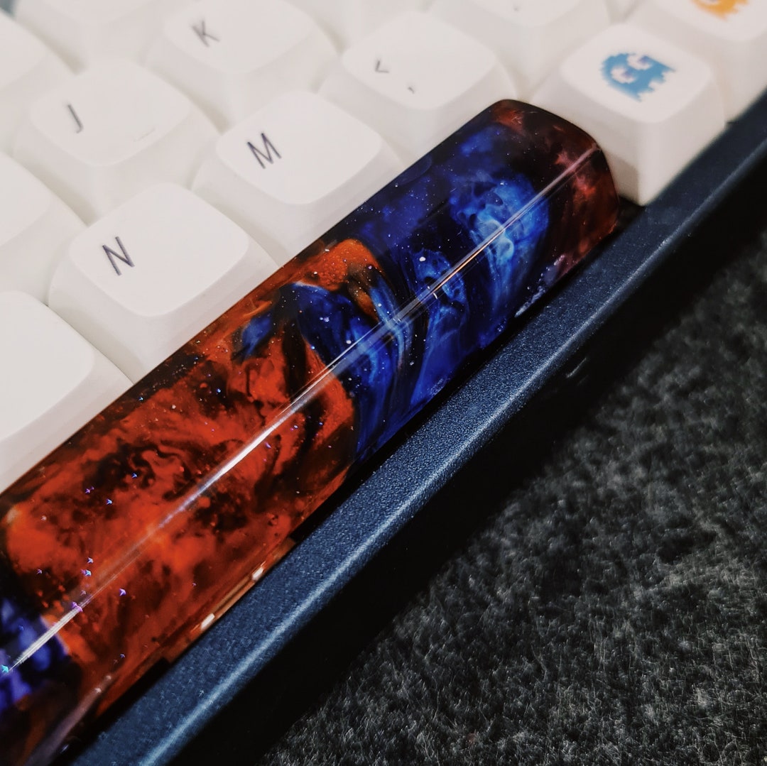 Epoxy Resin Artisan Keycap, Custom Keycaps, Interstellar Galaxy Keycap ...