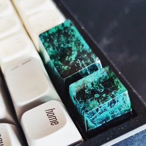 Artisan Keycap, Green Moss Custom Keycaps, Botanical Keycaps, OEM SA ...
