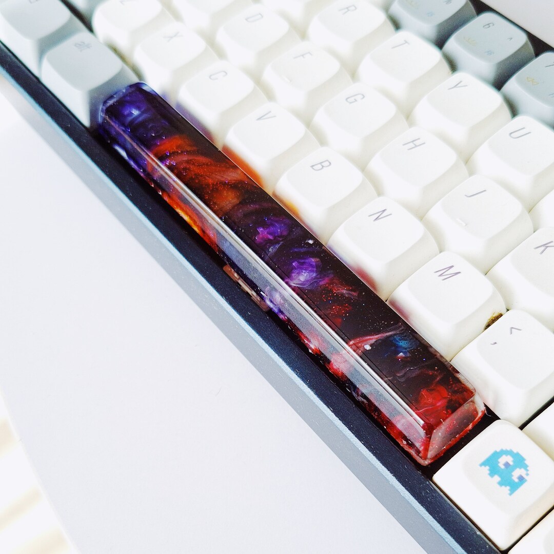 Epoxy Resin Artisan Keycap, Custom Keycaps, Interstellar Galaxy Keycap ...