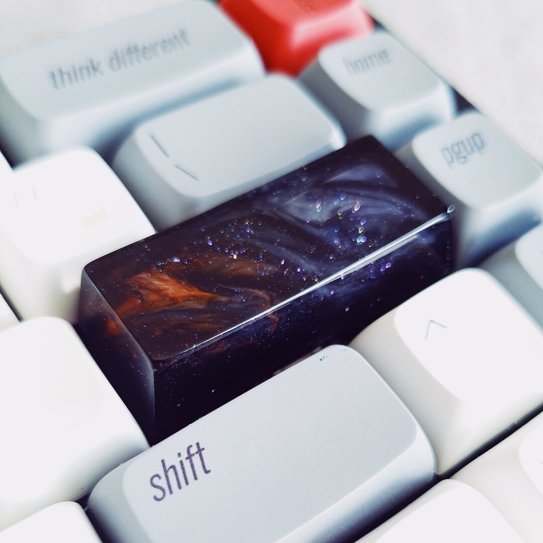 Epoxy Resin Artisan Keycap, Custom Keycaps, Interstellar Galaxy Keycap ...