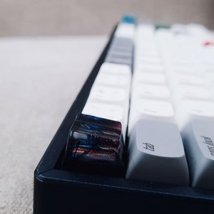 Epoxy Resin Artisan Keycap, Custom Keycaps, Interstellar Galaxy Keycap ...