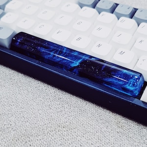 Epoxy Resin Artisan Keycap, Custom Keycaps, Interstellar Galaxy Keycap ...