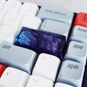 Epoxy Resin Artisan Keycap, Custom Keycaps, Interstellar Galaxy Keycap ...