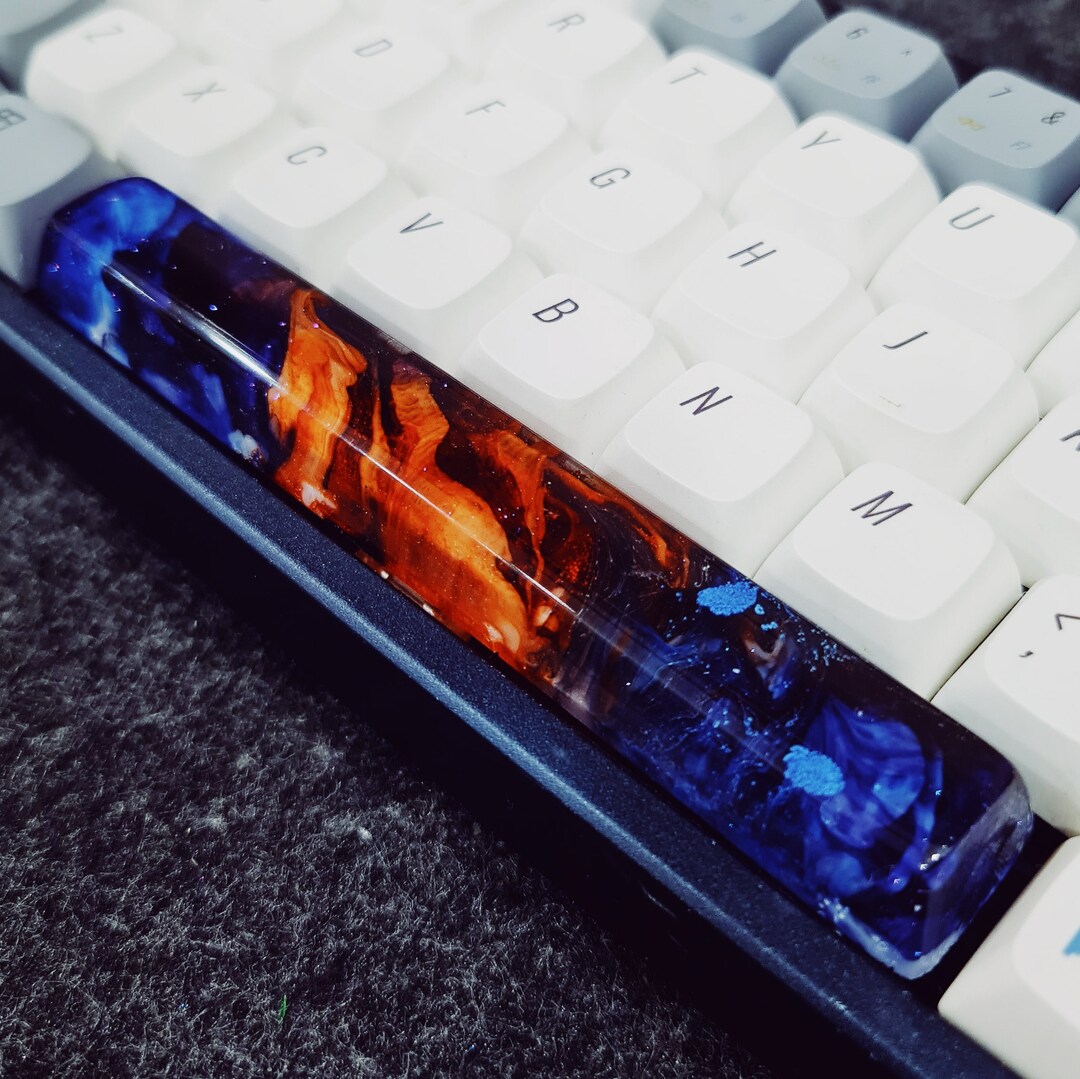 Epoxy Resin Artisan Keycap, Custom Keycaps, Interstellar Galaxy Keycap ...