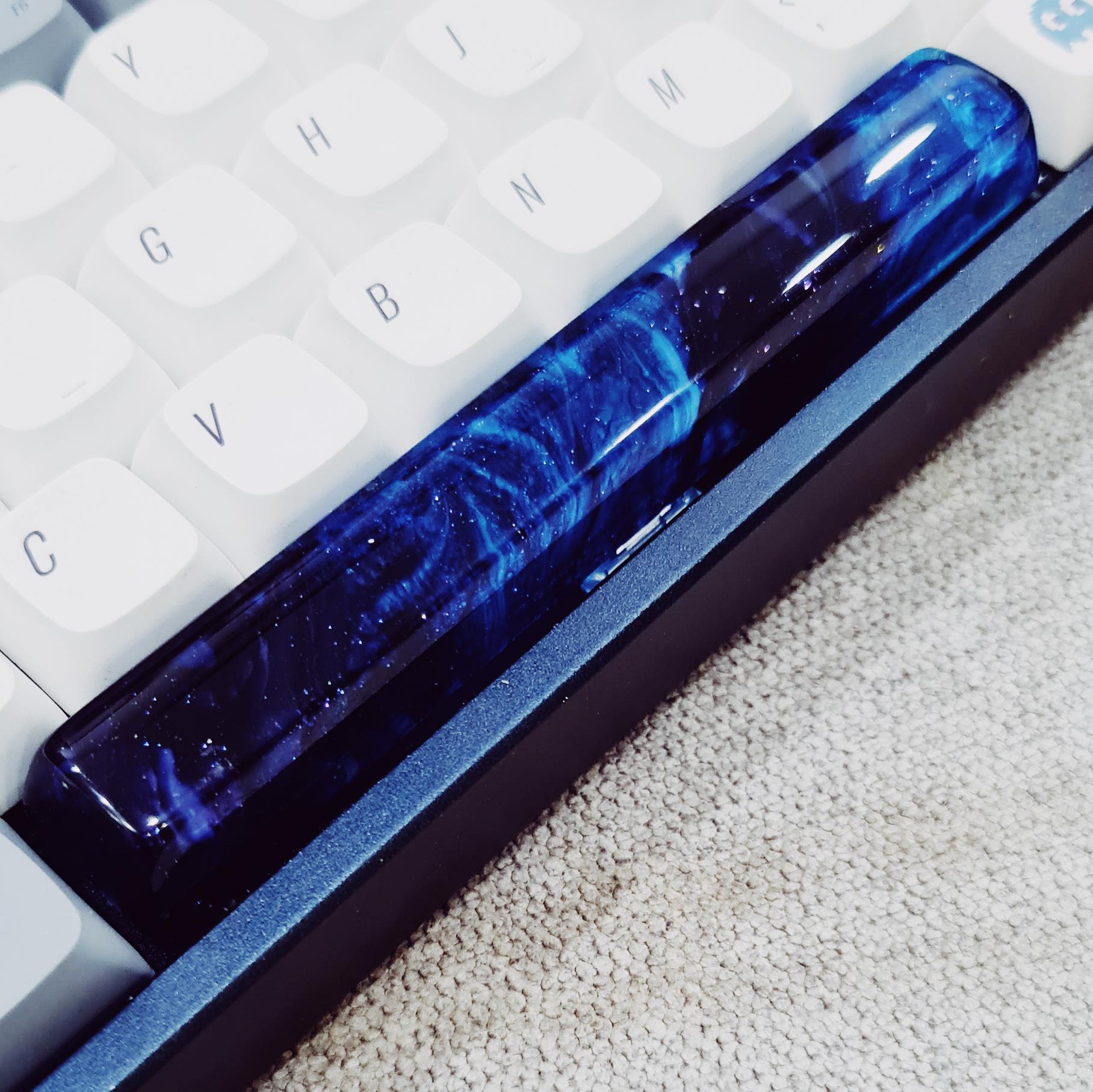 Epoxy Resin Artisan Keycap, Custom Keycaps, Interstellar Galaxy Keycap ...
