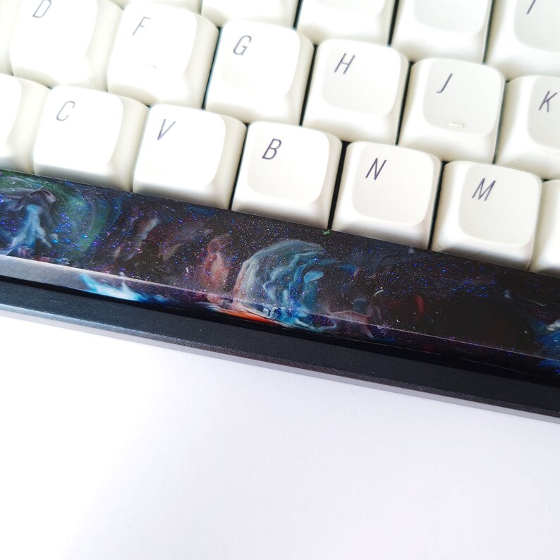 Epoxy Resin Artisan Keycap, Custom Keycaps, Interstellar Galaxy Keycap ...