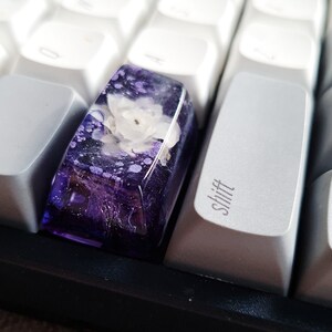 Epoxy Resin Artisan Keycap, Custom Keycaps, Botanical Flower Keycaps ...
